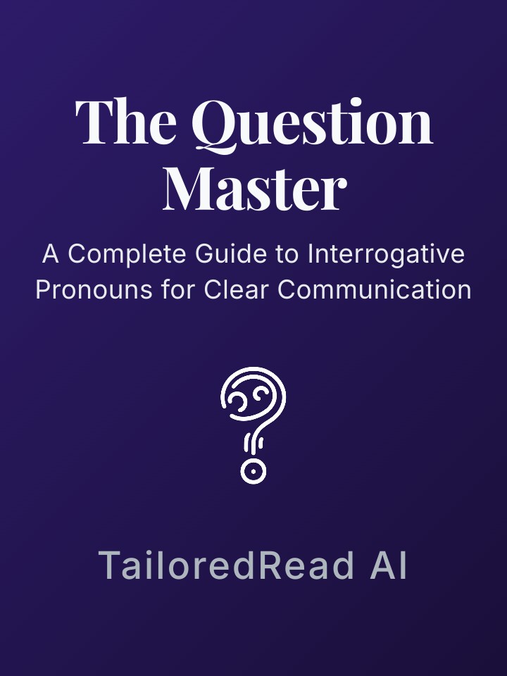 The Question Master Book: A Complete Guide to Interrogative Pronouns ...