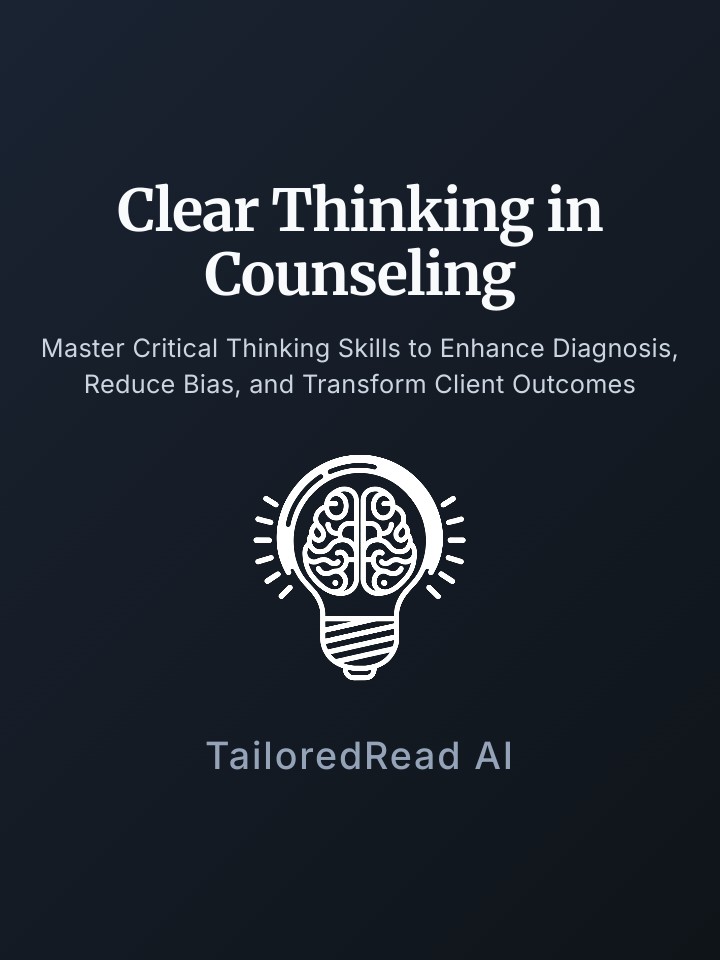 Clear Thinking in Counseling Book: Master Critical Thinking Skills to ...