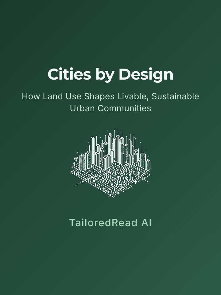 Cities by Design Book: How Land Use Shapes Livable, Sustainable Urban ...
