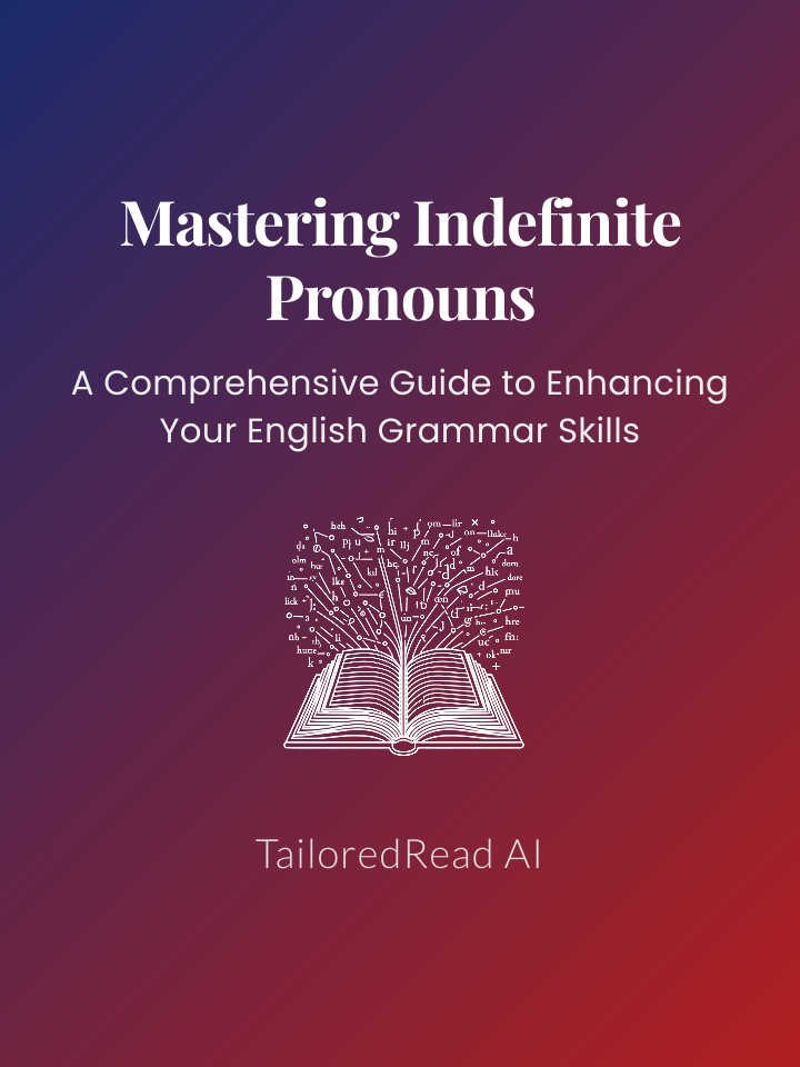 Mastering Indefinite Pronouns Book: A Comprehensive Guide to Enhancing ...