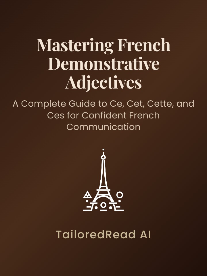 Mastering French Demonstrative Adjectives Book: A Complete Guide to Ce ...