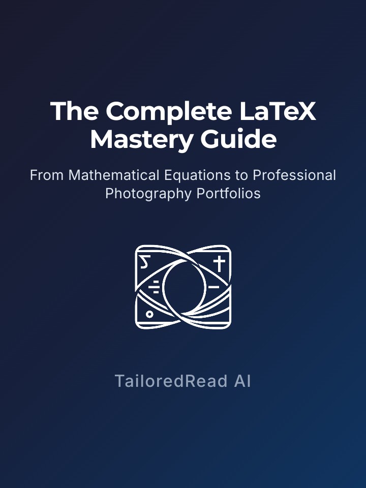 The Complete LaTeX Mastery Guide Book: From Mathematical Equations to ...