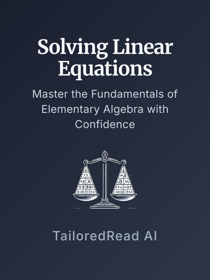 Solving Linear Equations Book: Master the Fundamentals of Elementary ...
