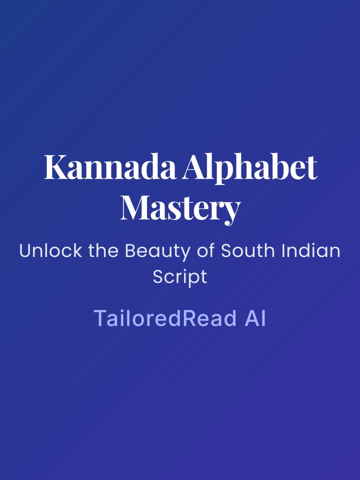 Kannada Alphabet Mastery Book: Unlock the Beauty of South Indian Script ...