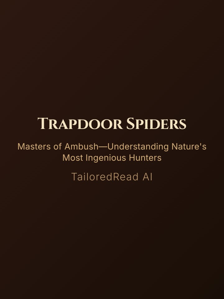 Trapdoor Spiders Book: Masters of Ambush—Understanding Nature's Most ...
