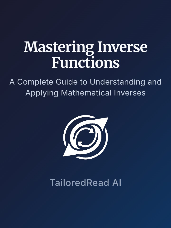 Mastering Inverse Functions Book: A Complete Guide to Understanding and Applying Mathematical ...
